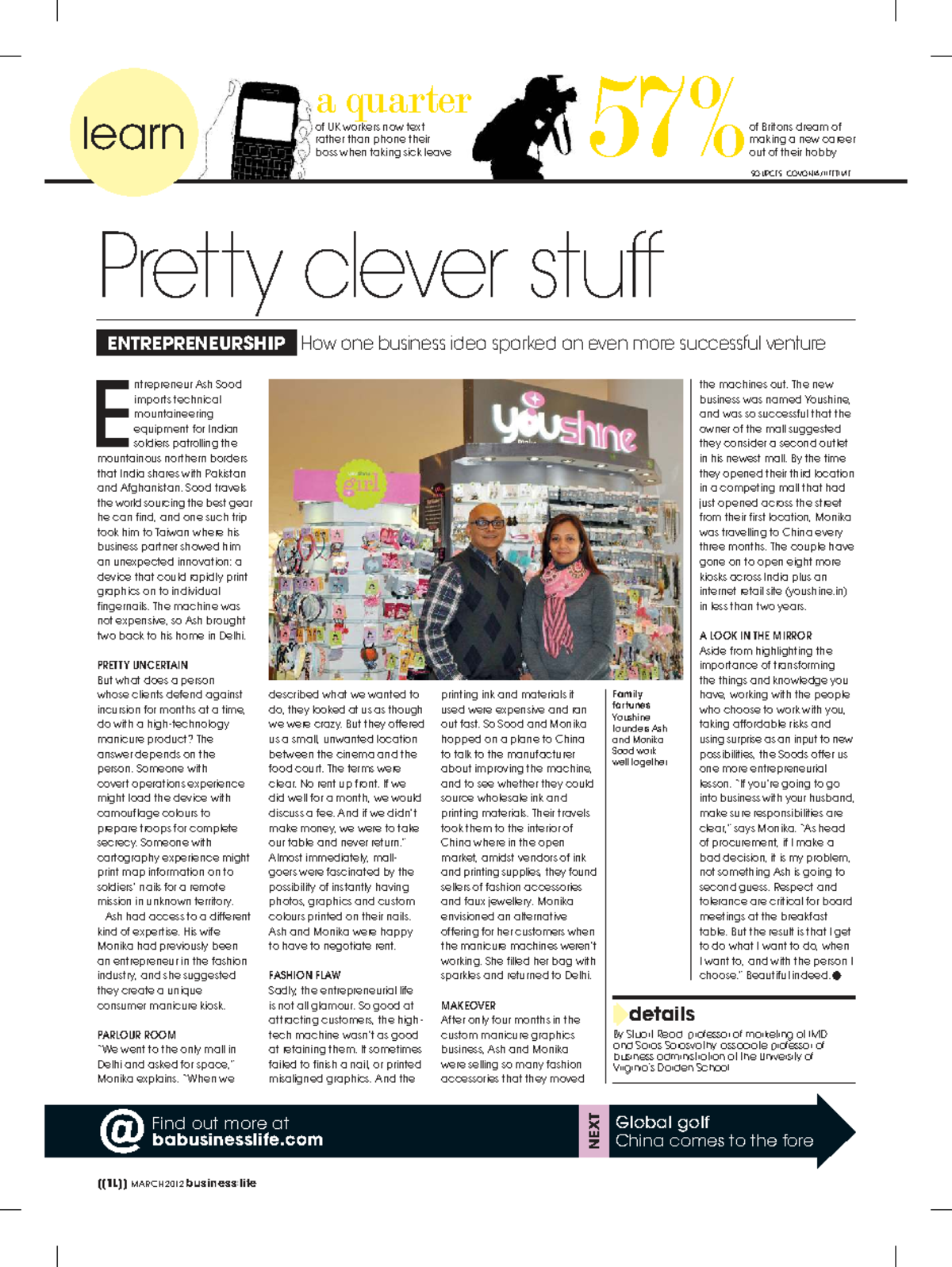 BABL-You Shine: Entrepreneurial Journey of Ash and Monika Sood - Studocu