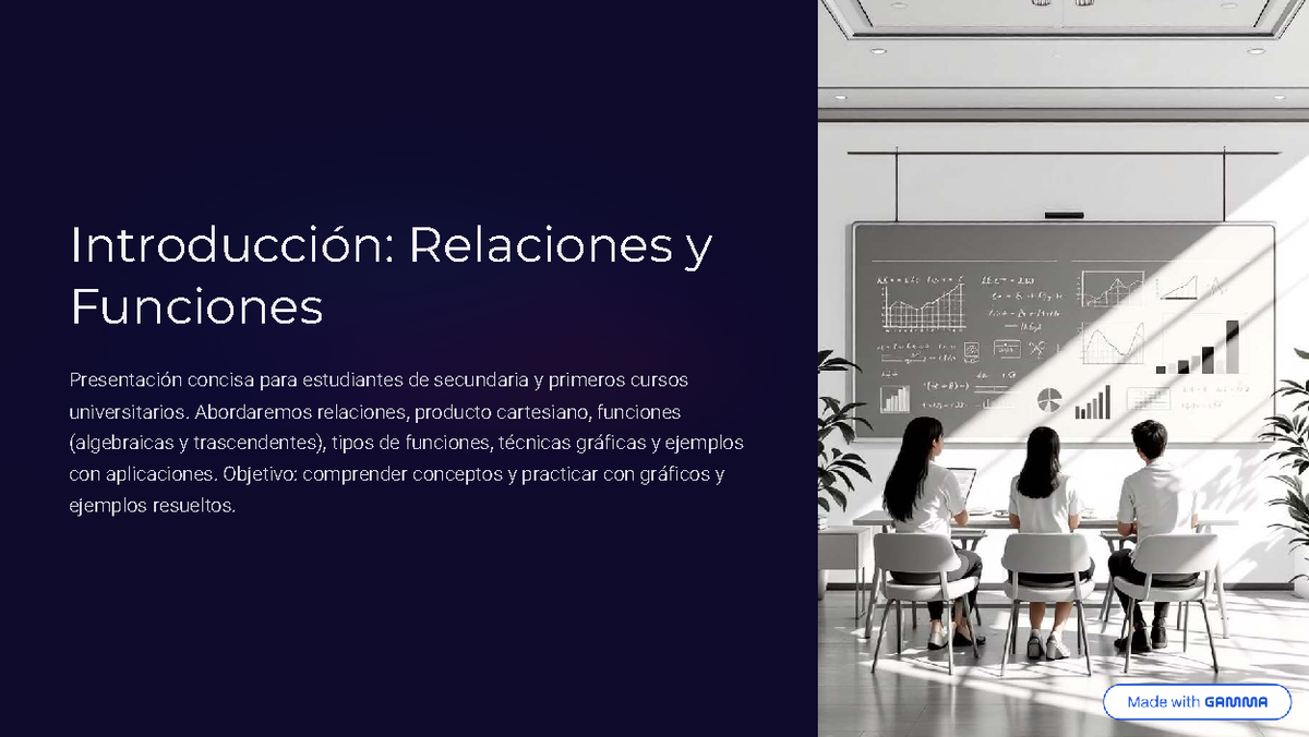Introducción a Relaciones y Funciones: Conceptos Clave y Ejercicios ...