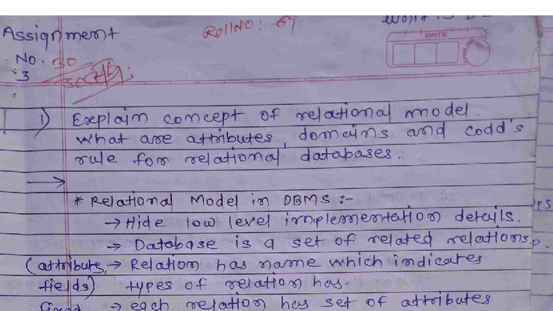 DBMS UNIT 3: Relational Model Concepts and Normalization Techniques - Studocu