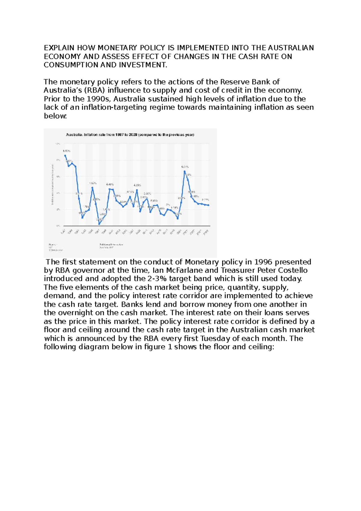 Monetary Policy Implementation in Australia: Cash Rate Effects on ...