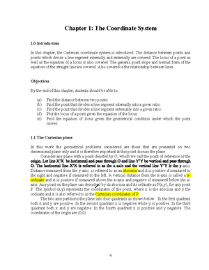 [Solved] course outline for SMA 103 - Analytical geometry (SMA 103 ...
