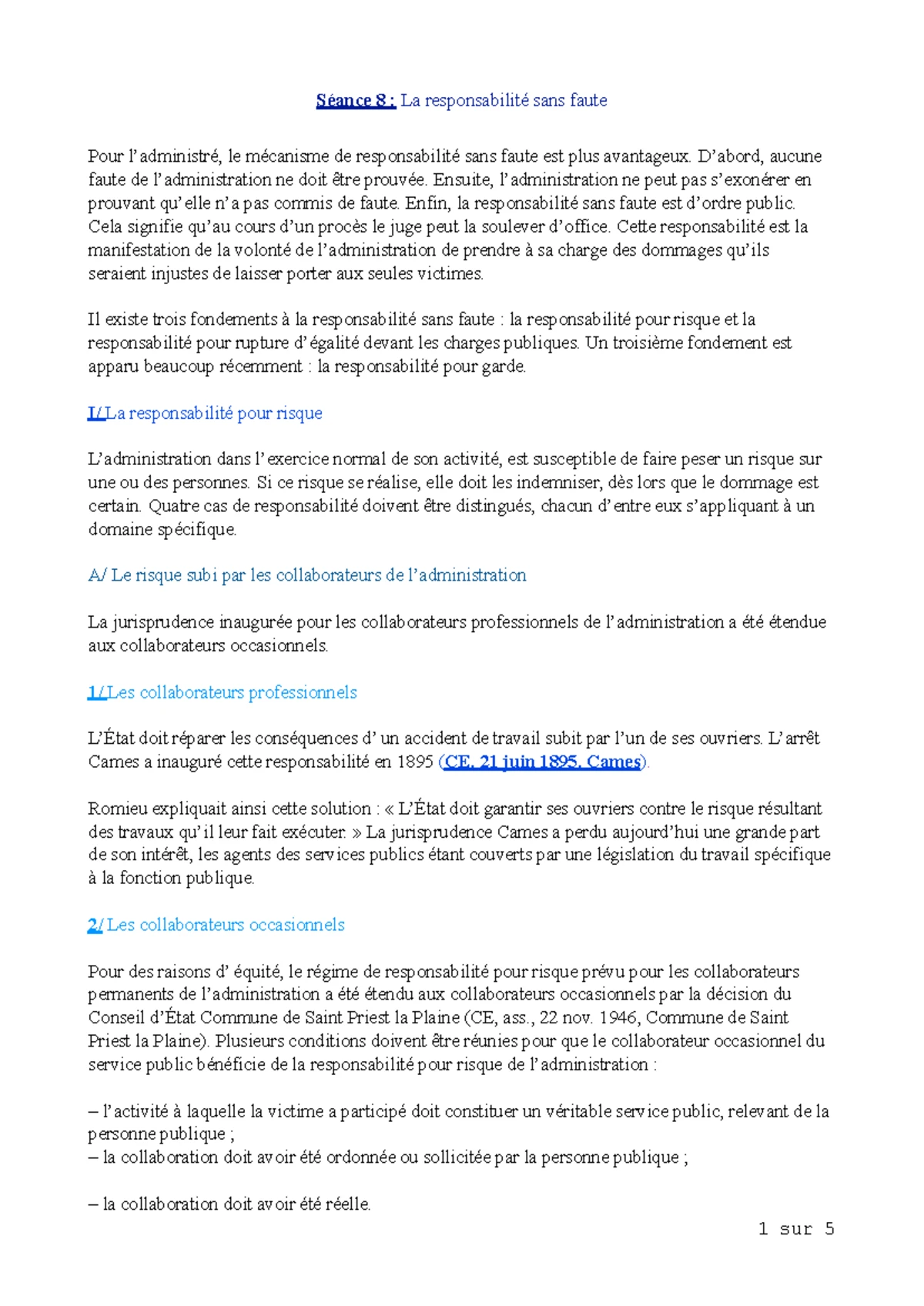 Fiche n°7 - Les principes généraux du droit ° - Fiche n°7 : Les ...