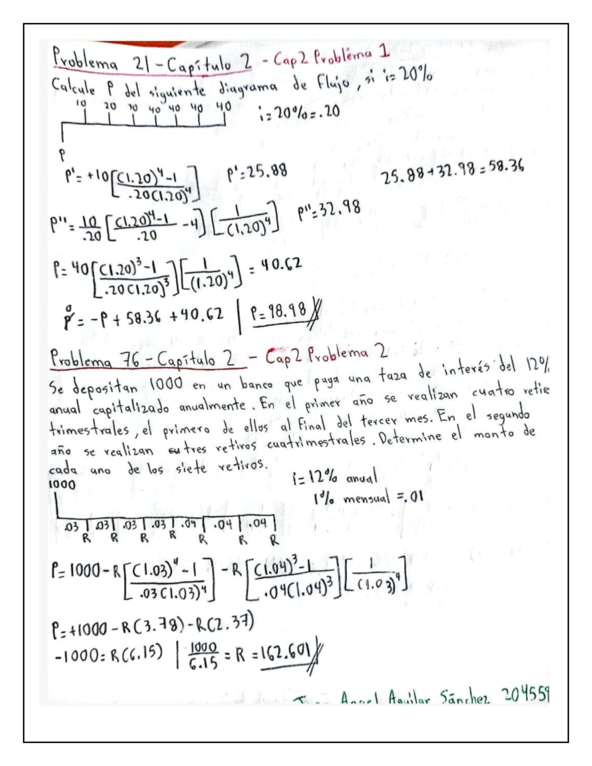 PIA Ingeco - Problema 21 Capitulo 2 Cap2 Problema 1 Calcule P del siguiente diagrama de Flujo ...