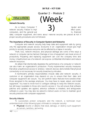 Grade-10-TLE-CSS-ICT 2021-2022 - COMPUTER SYSTEMS SERVICING – ICT NC II LEARNING ACTIVITY SHEET ...