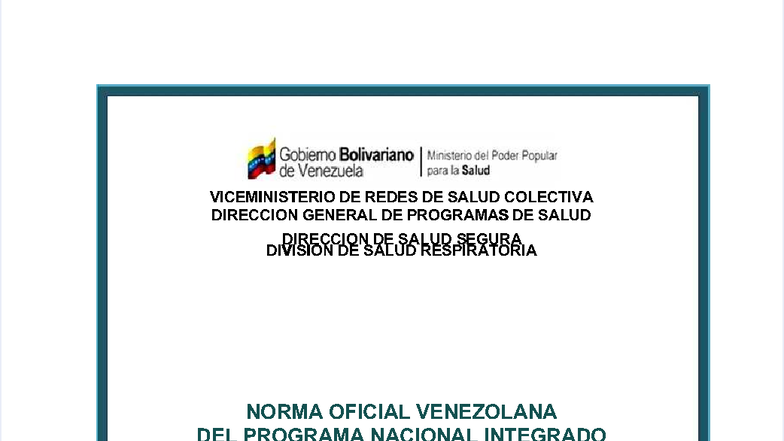Manual de Normas del Programa Nacional de Control de la Tuberculosis ...