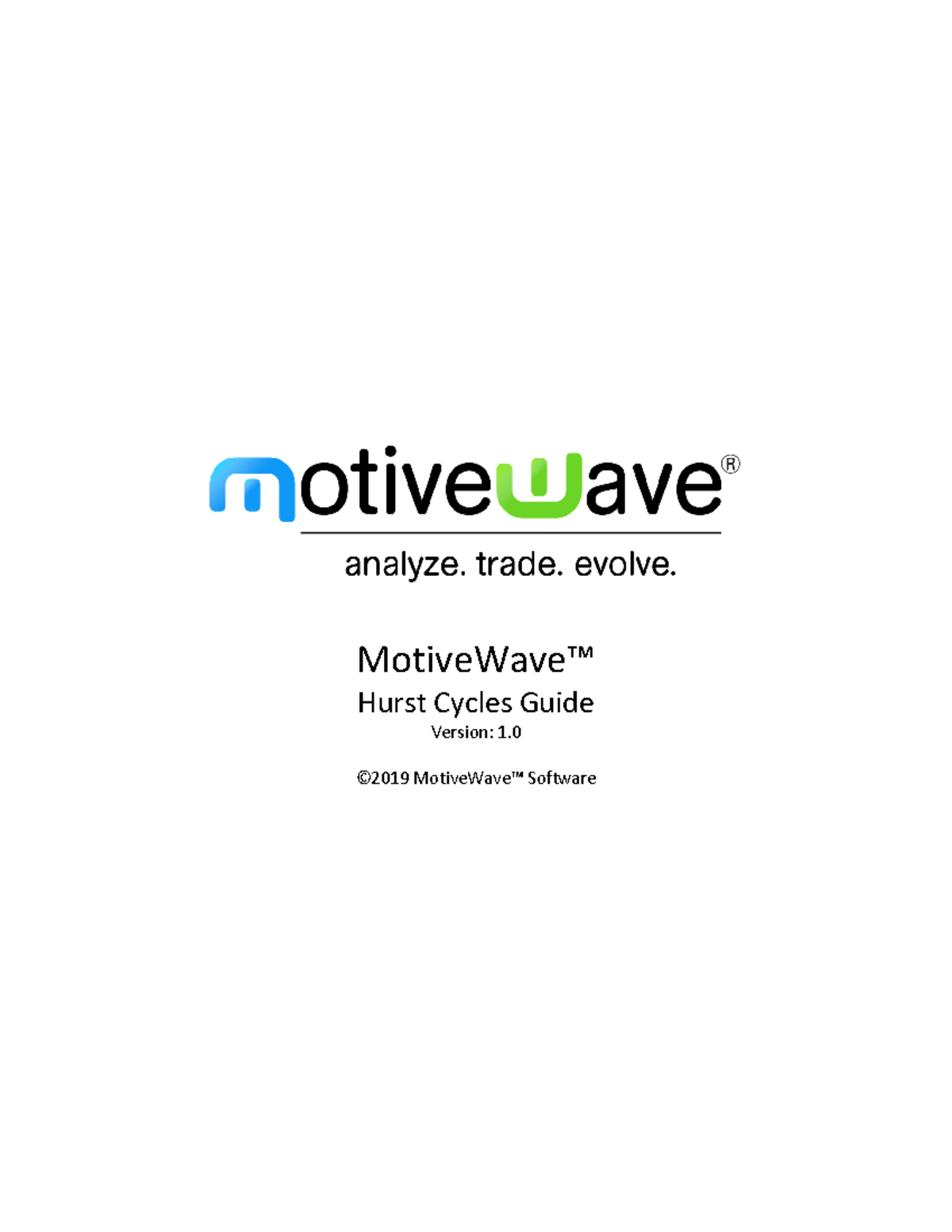 MotiveWave Hurst Cycles Guide v1.0: Features & Usage Overview - Studocu