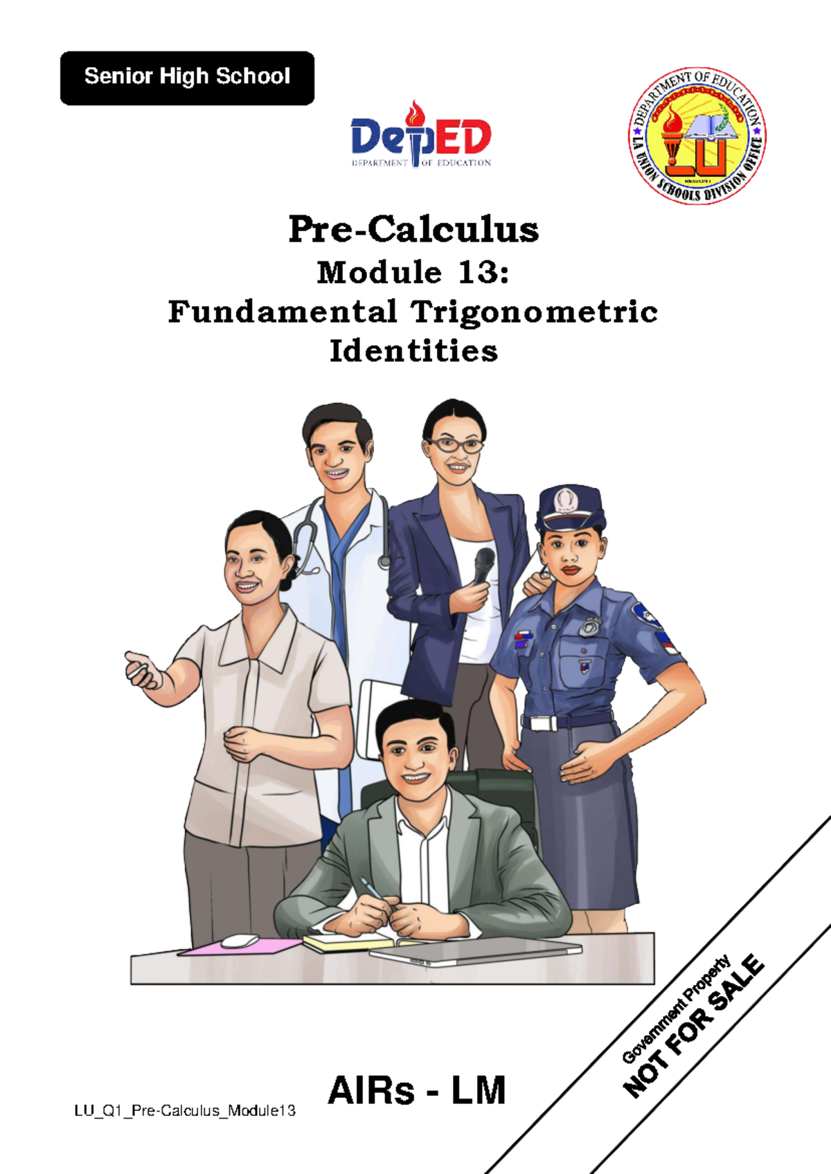 630009991 LM Pre Calculus Module 13: Fundamental Trig Identities - Studocu