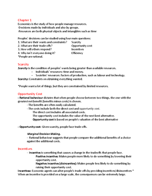 econ 101 notes and lecture slides - Classification: Protected A ...