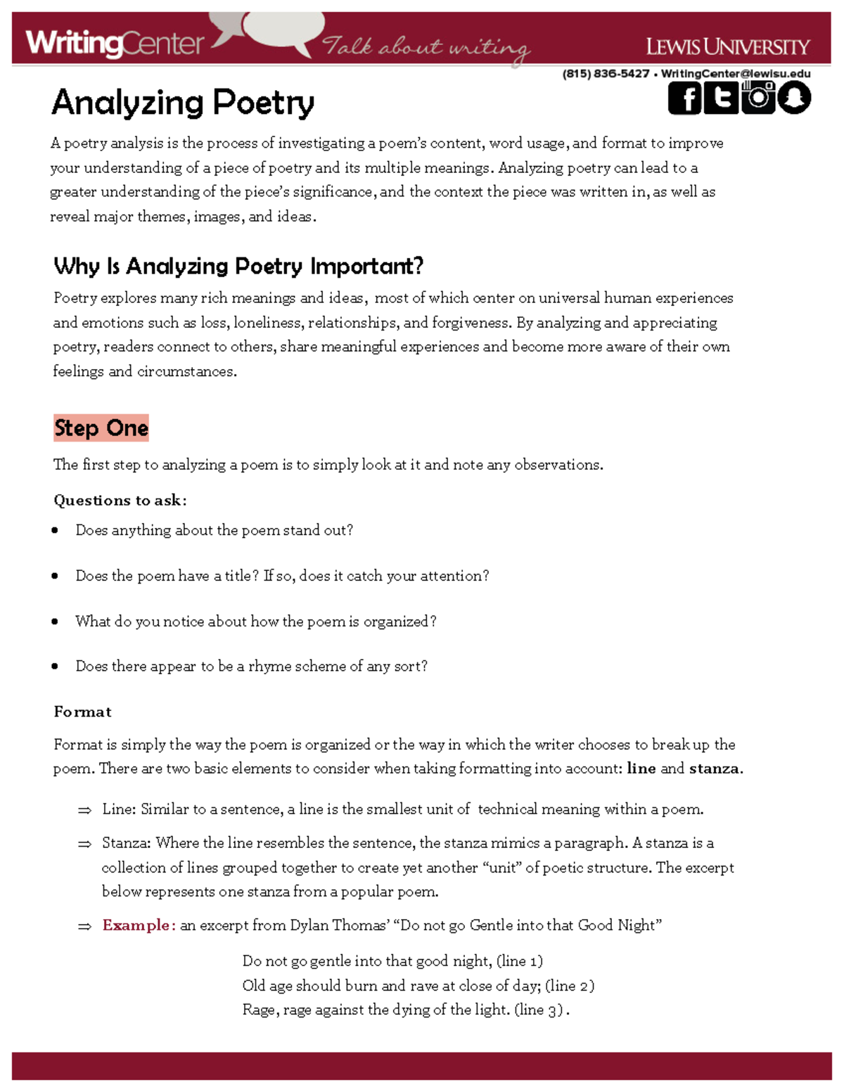 Analyzing Poetry 231130 094406 - Analyzing Poetry A poetry analysis is ...
