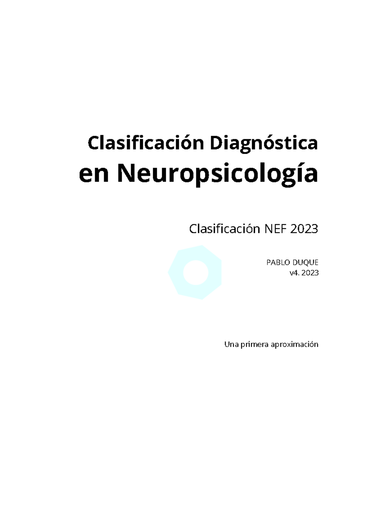 Clasificación Diagnóstica en Neuropsicología: NEF 2023 y Conceptos ...