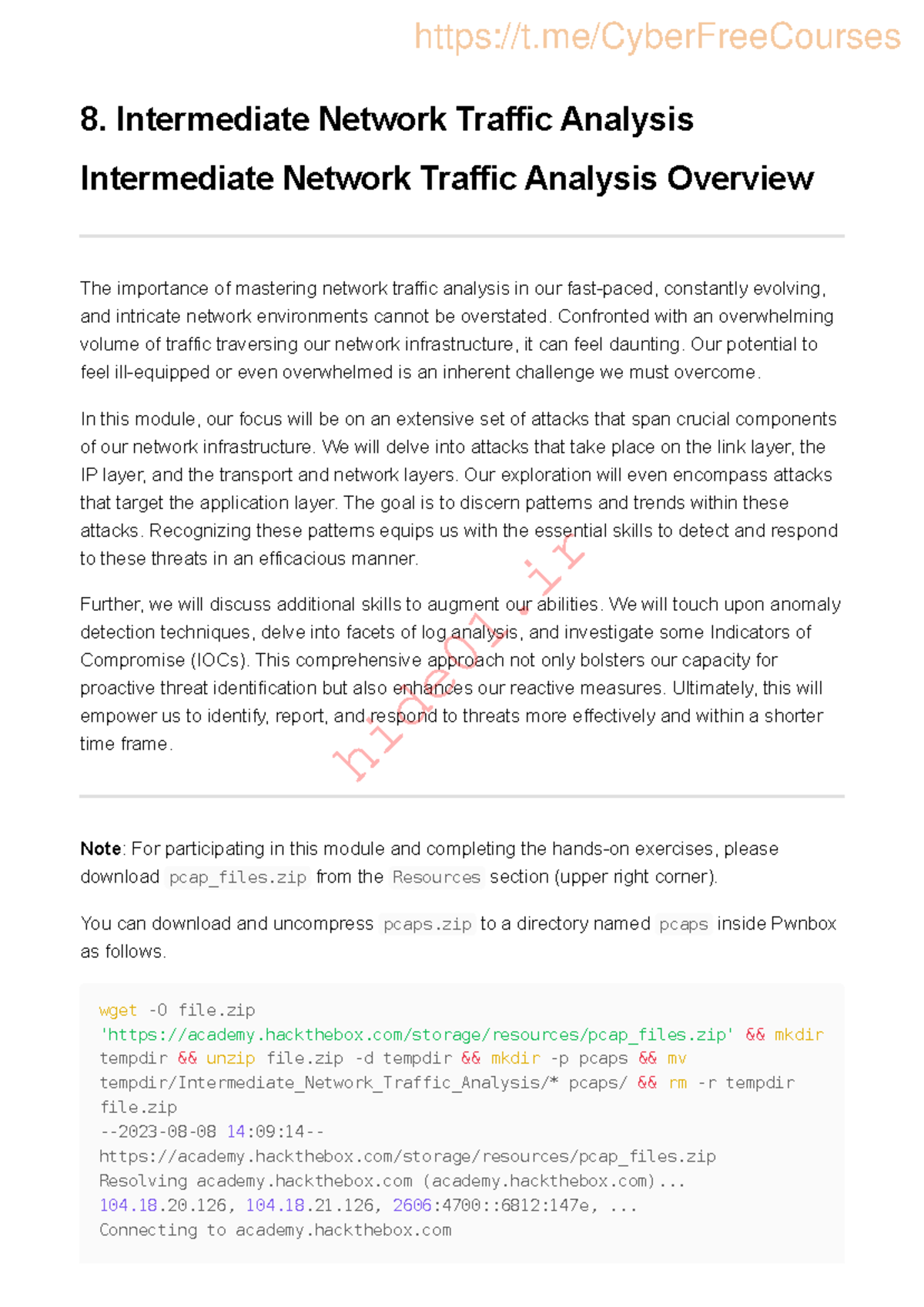 8. Intermediate Network Traffic Analysis: Understanding ARP Attacks and ...