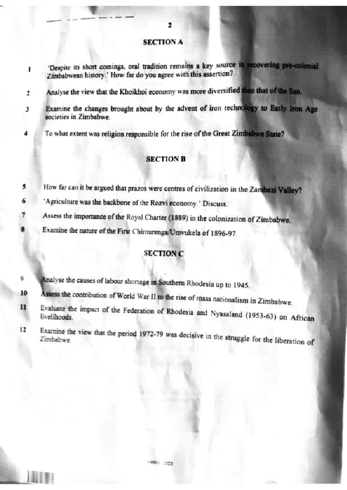 A-level History 2023: Key Topics & Exam Questions Analysis - Studocu