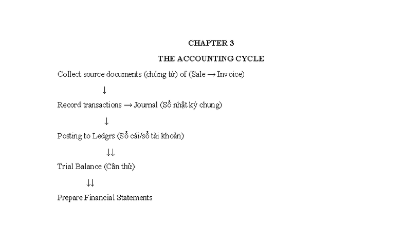 Chapter 3 - The Accounting Cycle: Key Concepts & Analysis - Studocu