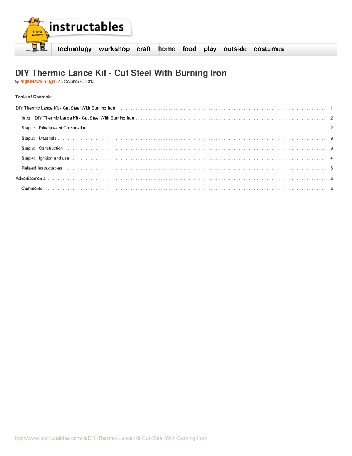 DIY Thermic Lance Kit: Effective Steel Cutting Techniques - Studocu