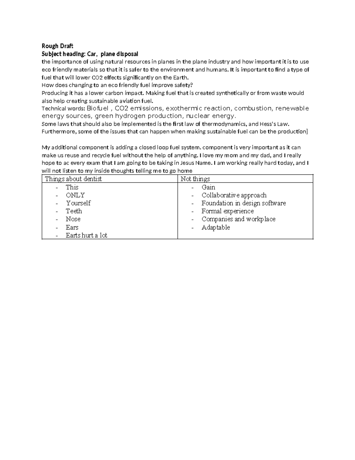 Rough Draft - These are the notes from my year and It is a combination ...