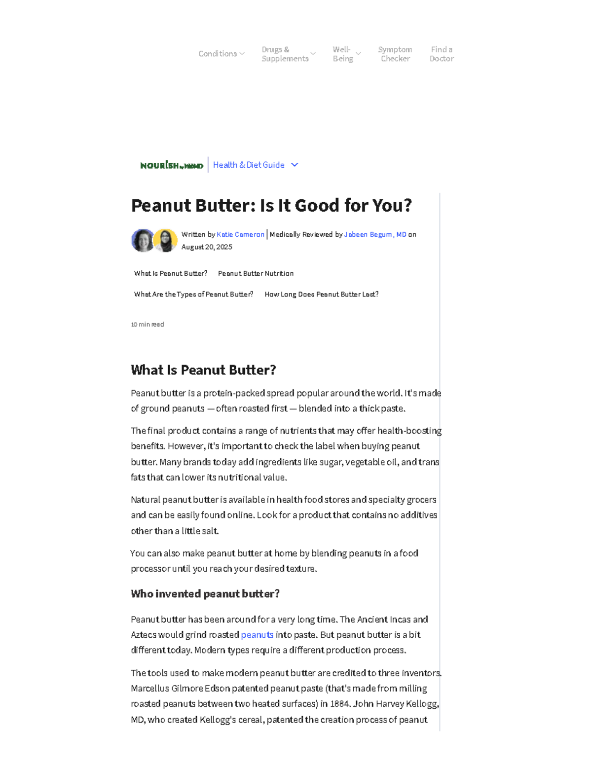 Peanut Butter: Is It Good for You? Pros, Cons & Nutrition Guide - Studocu