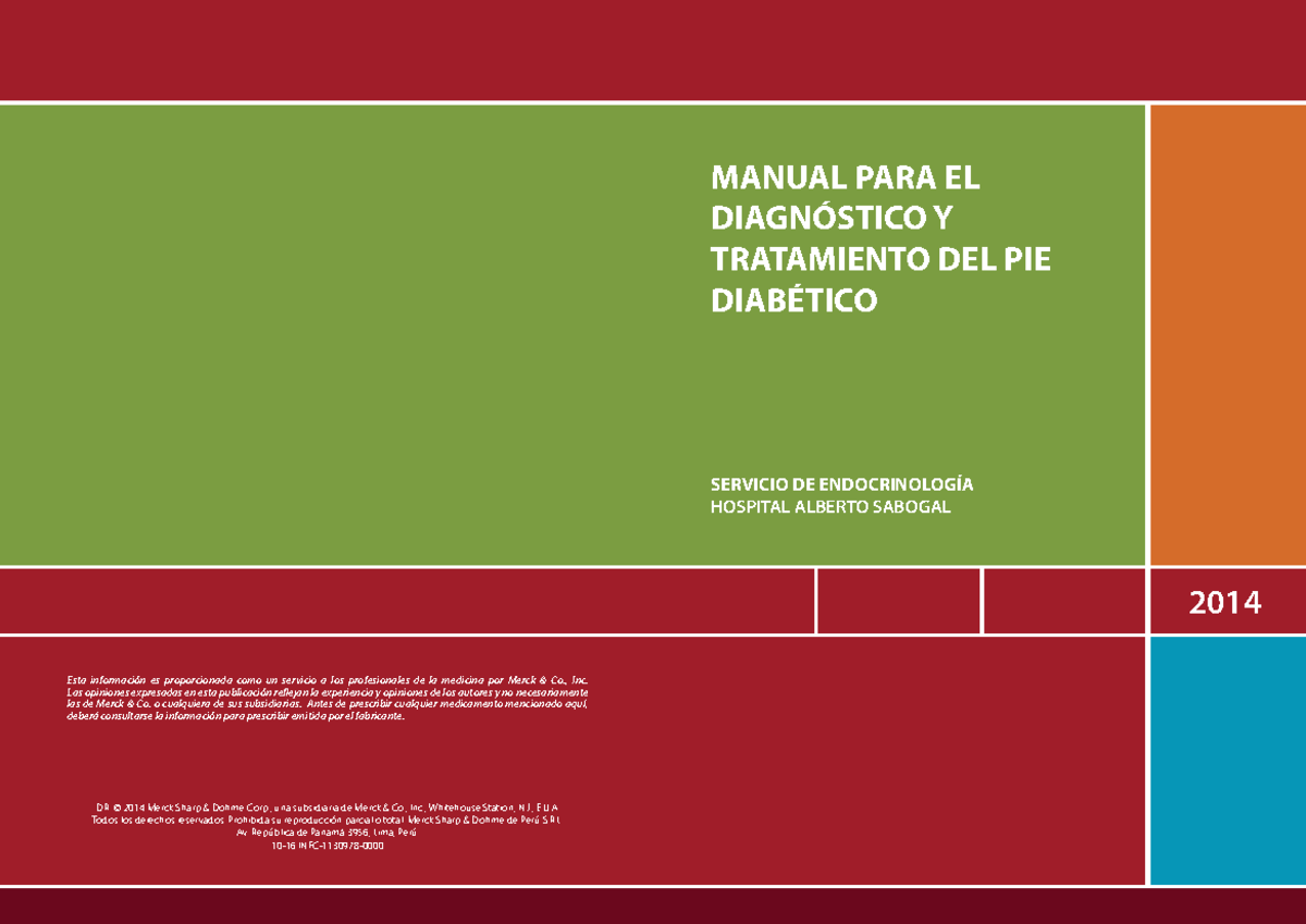 Manual de pie diabetico 2014 - MANUAL PARA EL DIAGNÓSTICO Y TRATAMIENTO ...