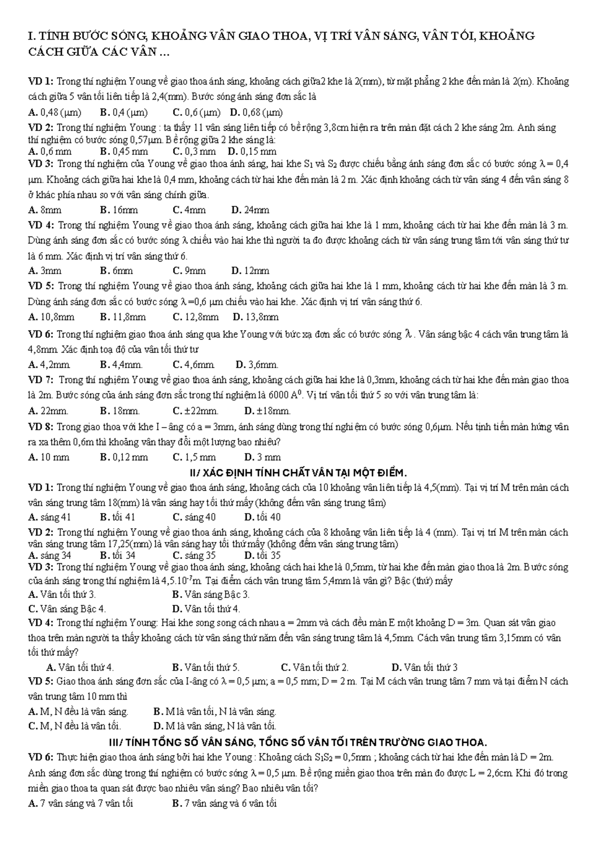 BÀI 3: SÓNG ÁNH SÁNG - HS 2025-2026 - Studocu