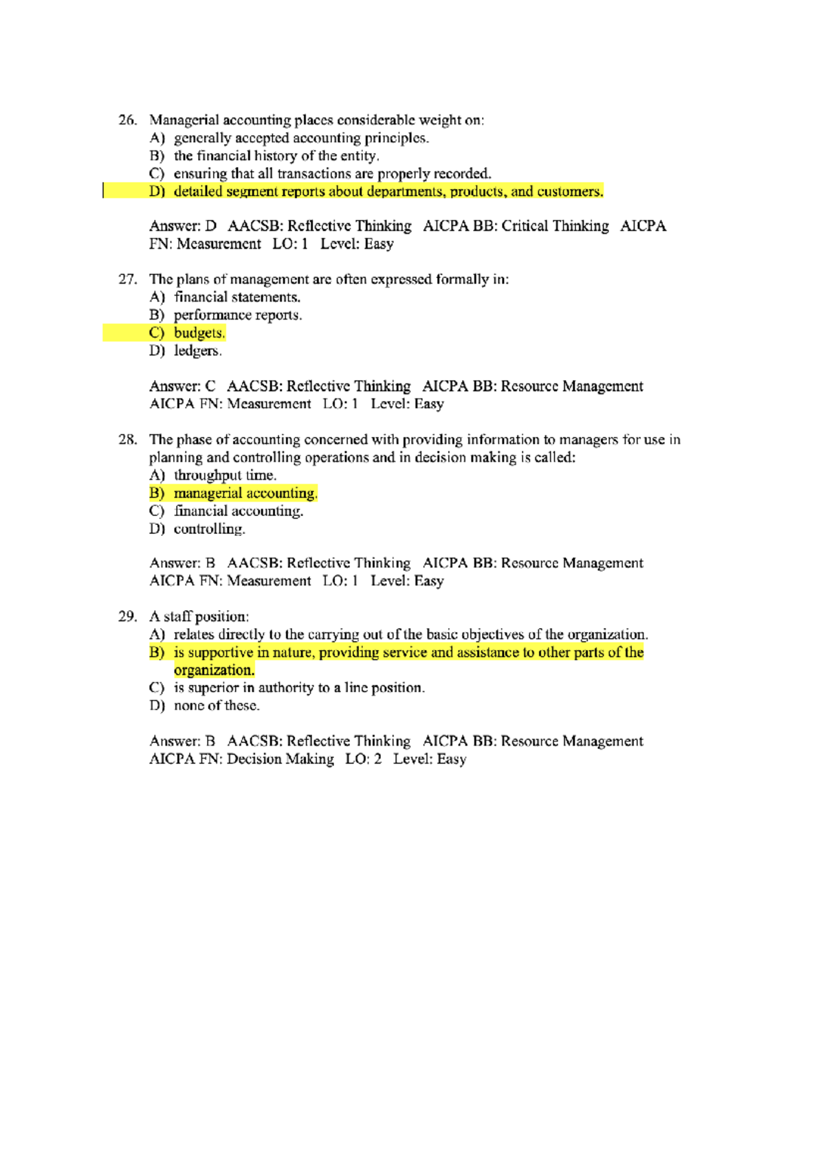 Managerial Accounting Theories: Key Concepts and Applications - Studocu