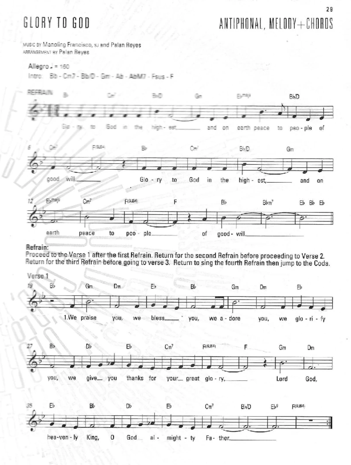 30 LIGHT FROM LIGHT: GLORY TO GOD - SONGS FOR THE ROMAN MISSAL - Studocu