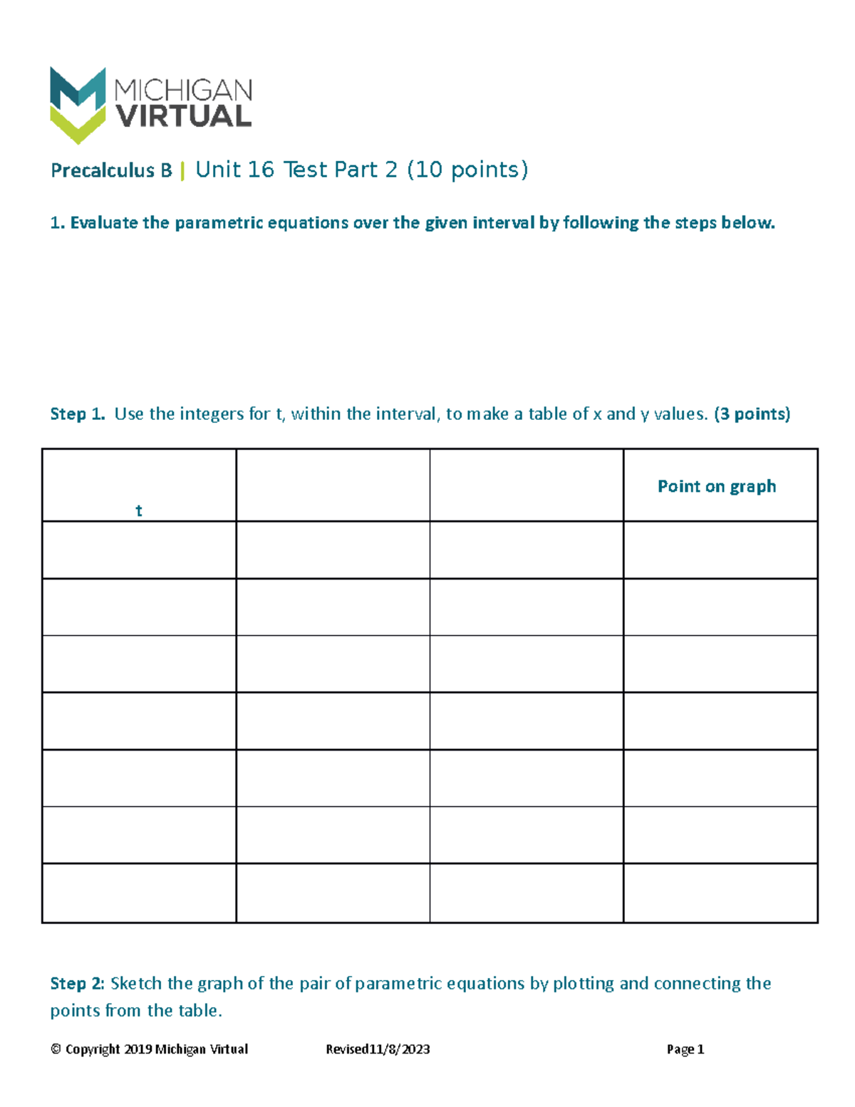 Unit 16 Test Part 2 - Assignment - Precalculus B | Unit 16 Test Part 2 ...