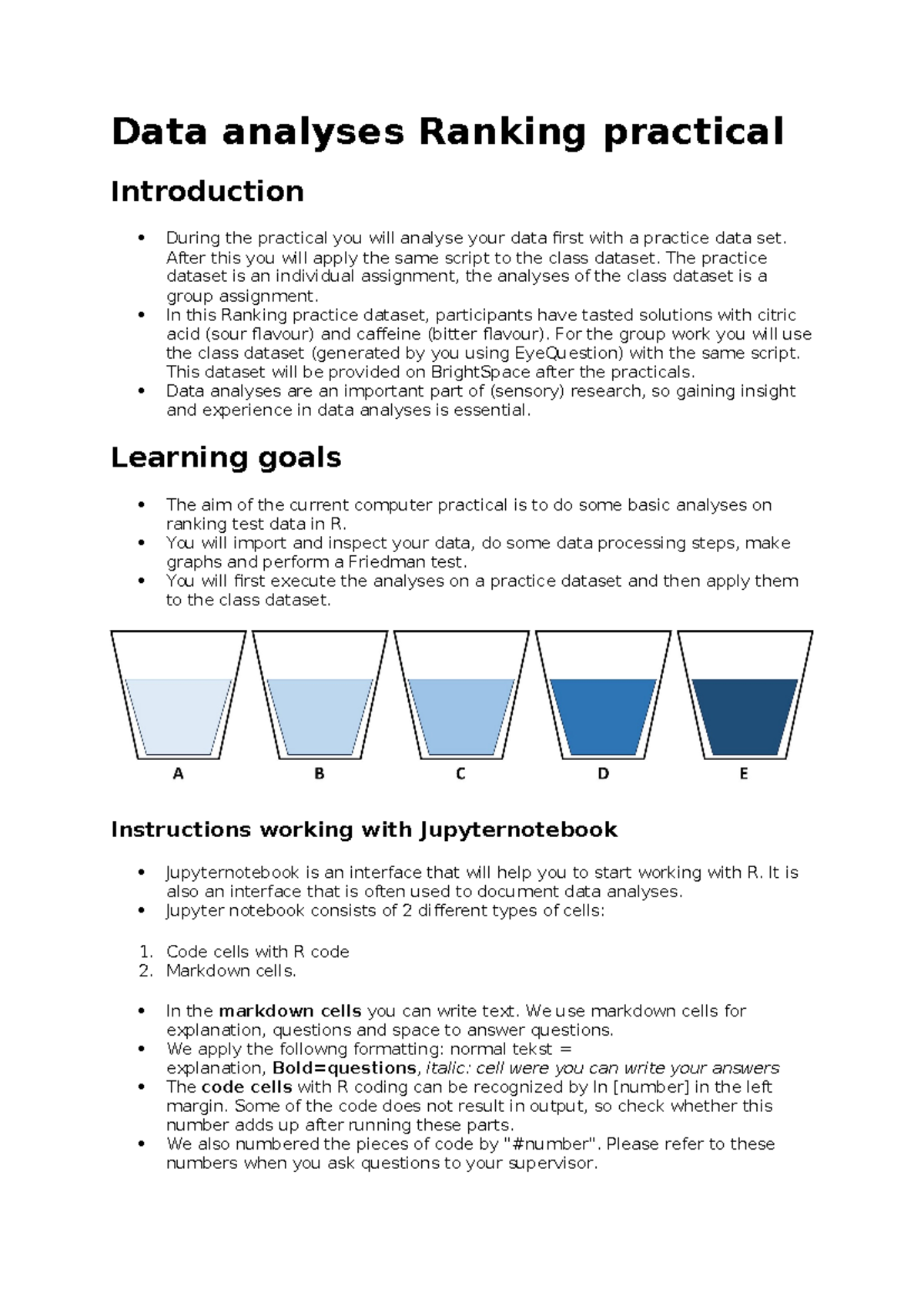 Data Analyses Practical: Ranking Test Dataset (R) - Studeersnel