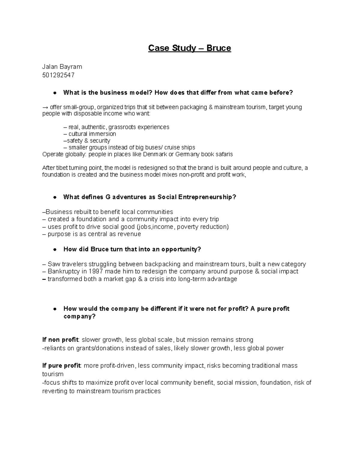 Case Study: Bruce Jalan Bayram 501292547 - Business Model Evolution ...