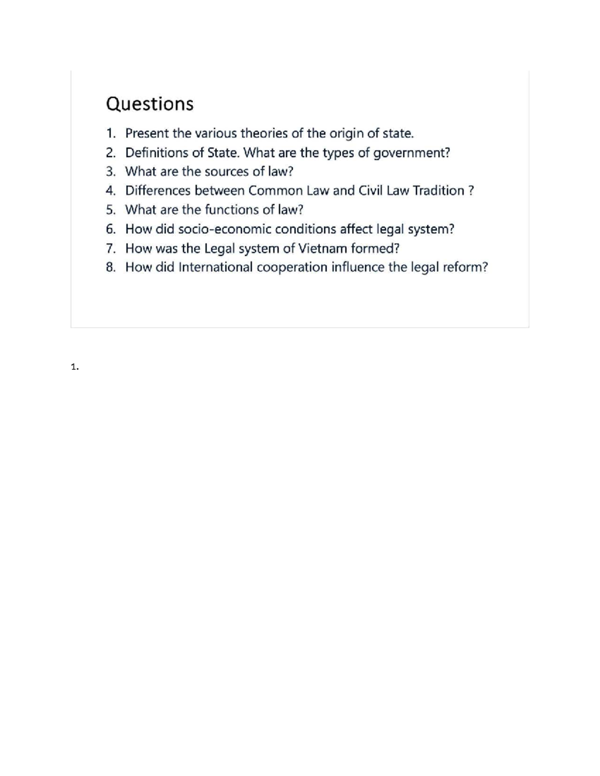 Legal Theories and Government Types: Lesson Notes - Studocu
