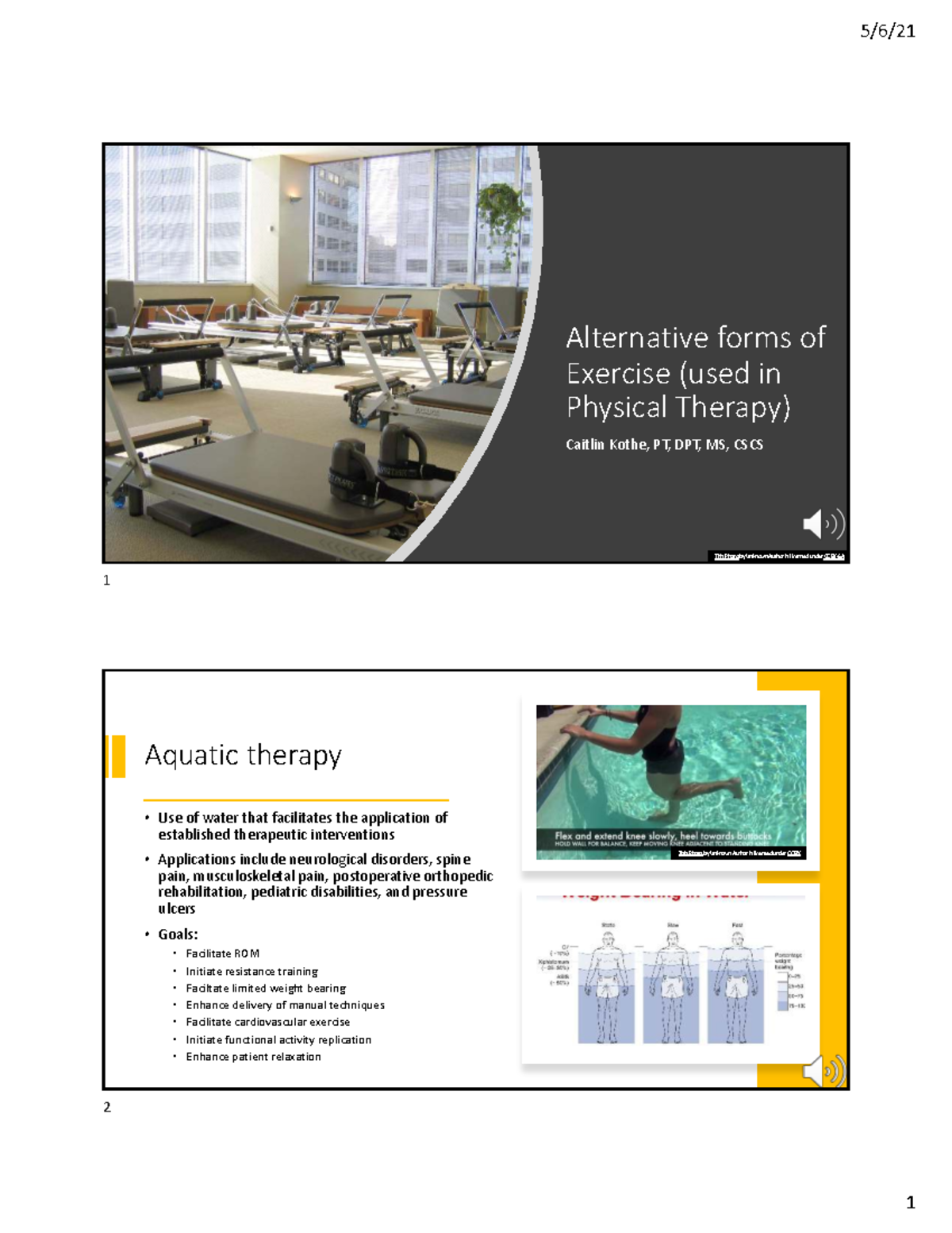 Alternative Forms of Exercise in Physical Therapy: Methods & Benefits ...