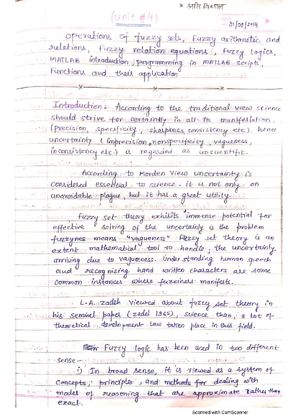 31PT Fuzzy Sets and Logic: Operations, Membership Functions, and MATLAB - Studocu
