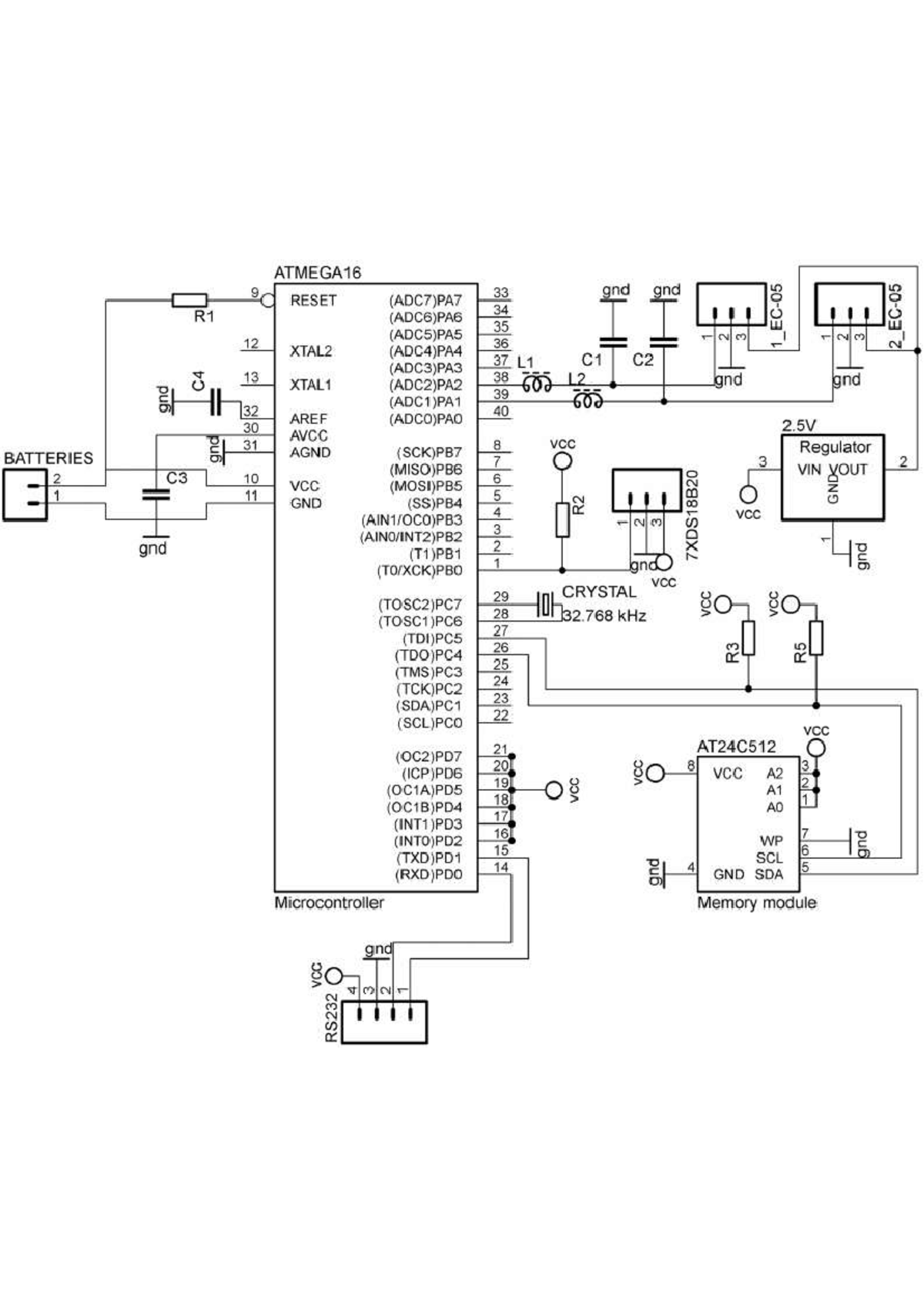 ATMEGA16 Electrical Schematic of Circuit Board Components - Studocu
