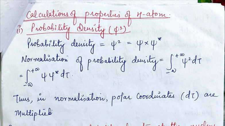 Hydrogen Atom 1 - Notes on Probability Density and Radial Functions ...