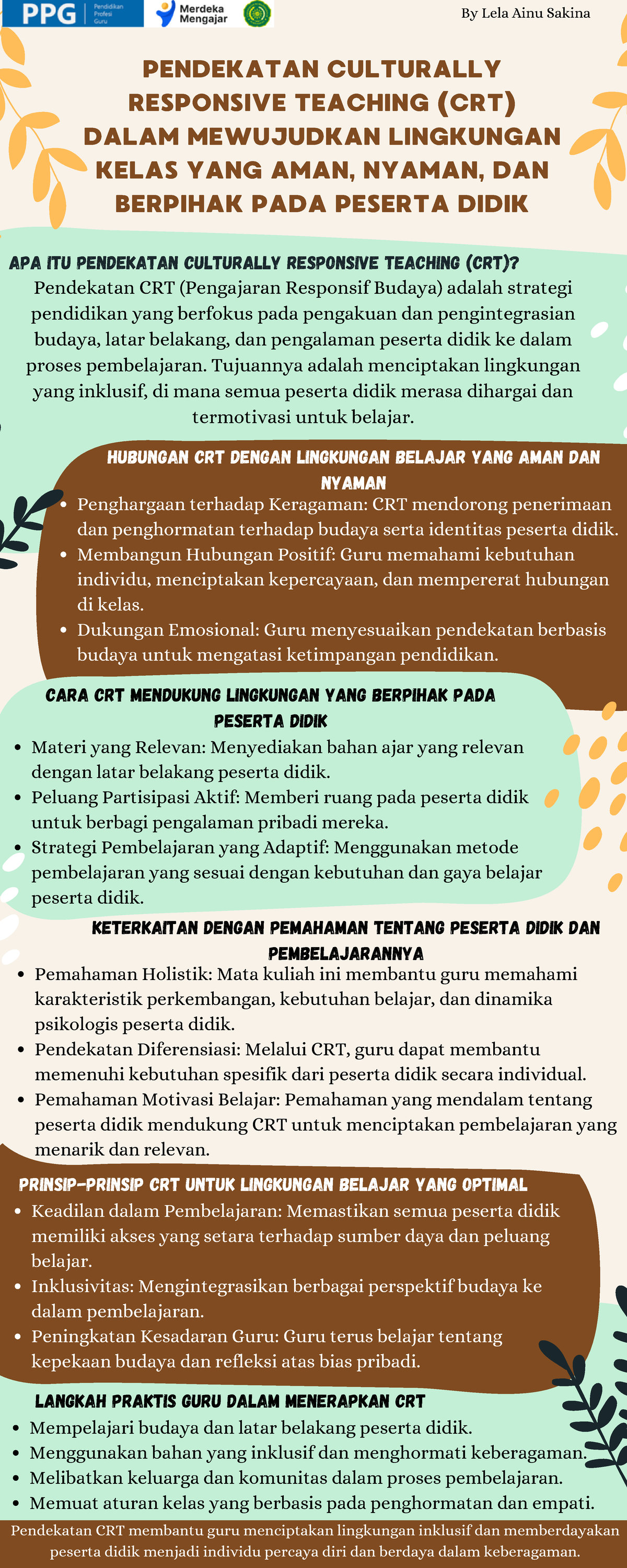 PPA T4-7: Pendekatan Culturally Responsive Teaching untuk Lingkungan ...