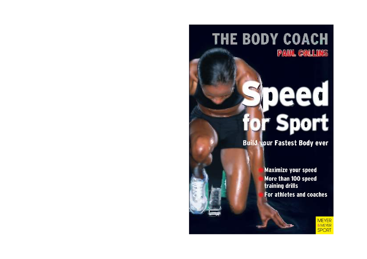 Speed for Sport: Enhance Athletic Performance with Paul Collins - Studocu