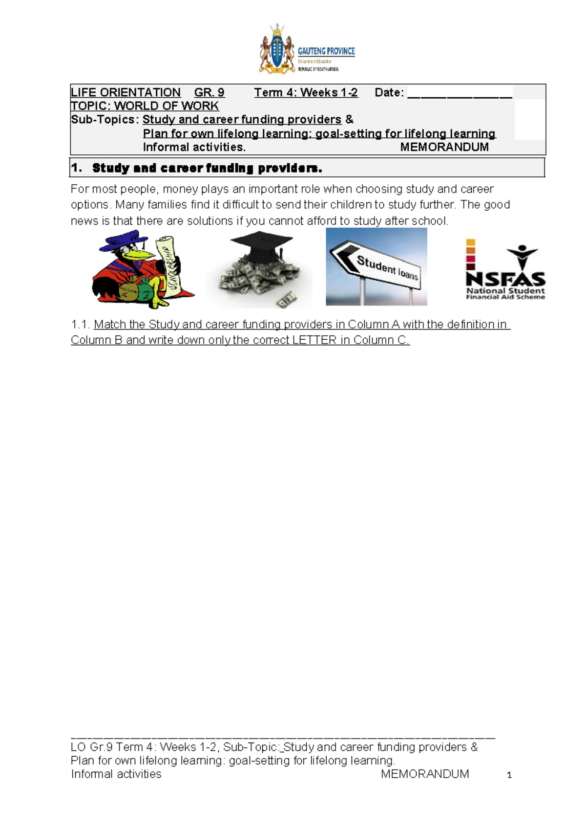 Grade 8 Creative Arts - Perfect - Grade 8 Creative Arts, Drama Main ...