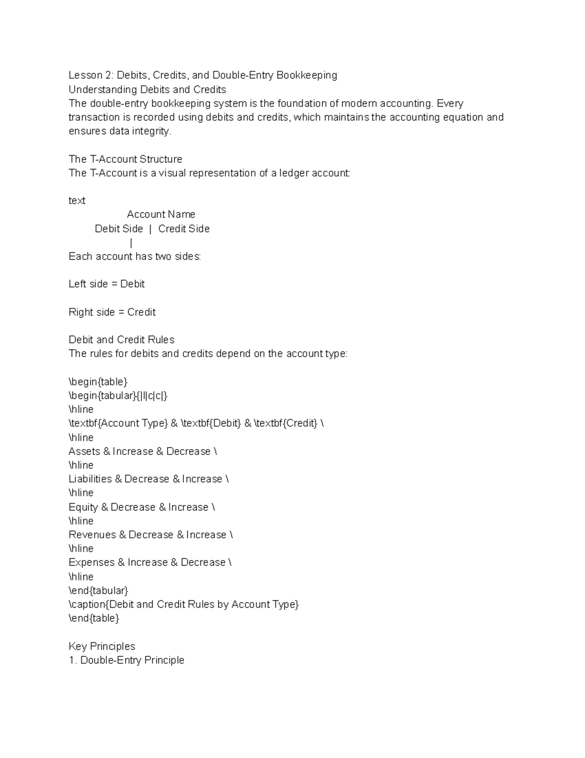 Lesson 2: Understanding Debits, Credits & Double-Entry Bookkeeping ...
