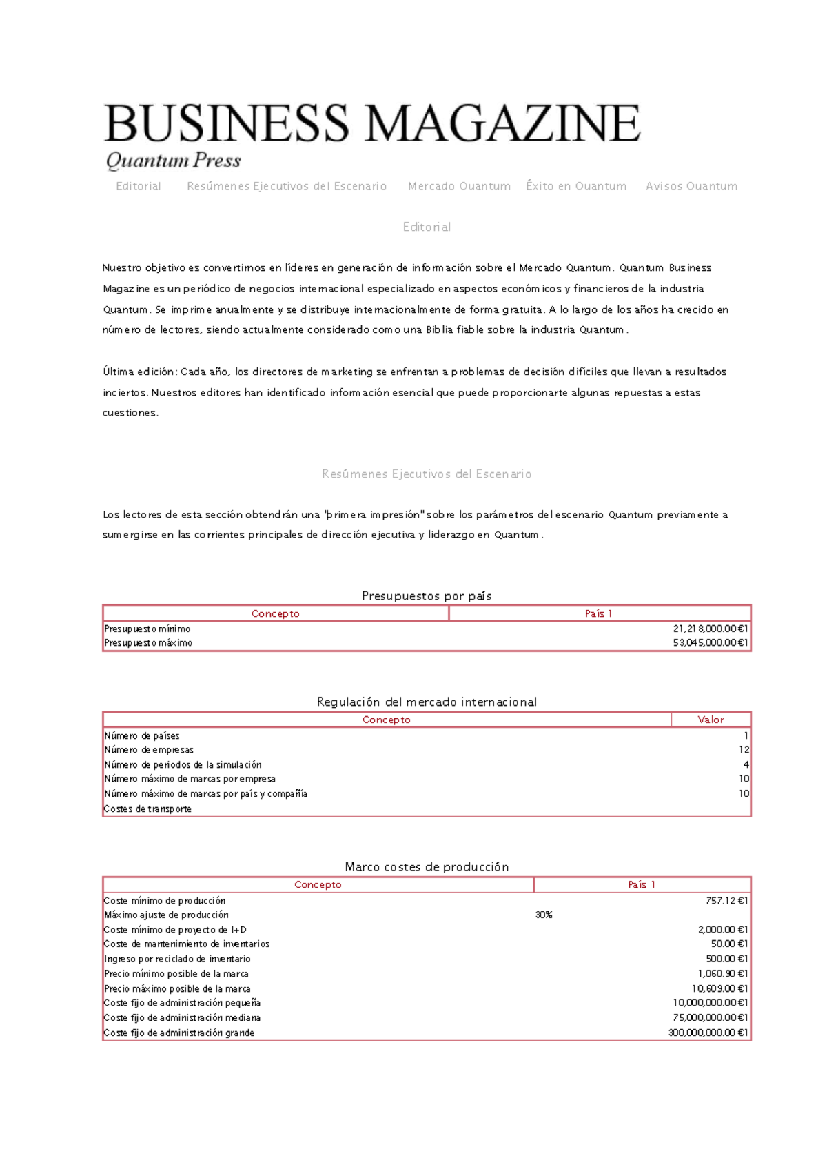 Resúmenes Ejecutivos del Mercado Quantum - Quantum Business Magazine ...