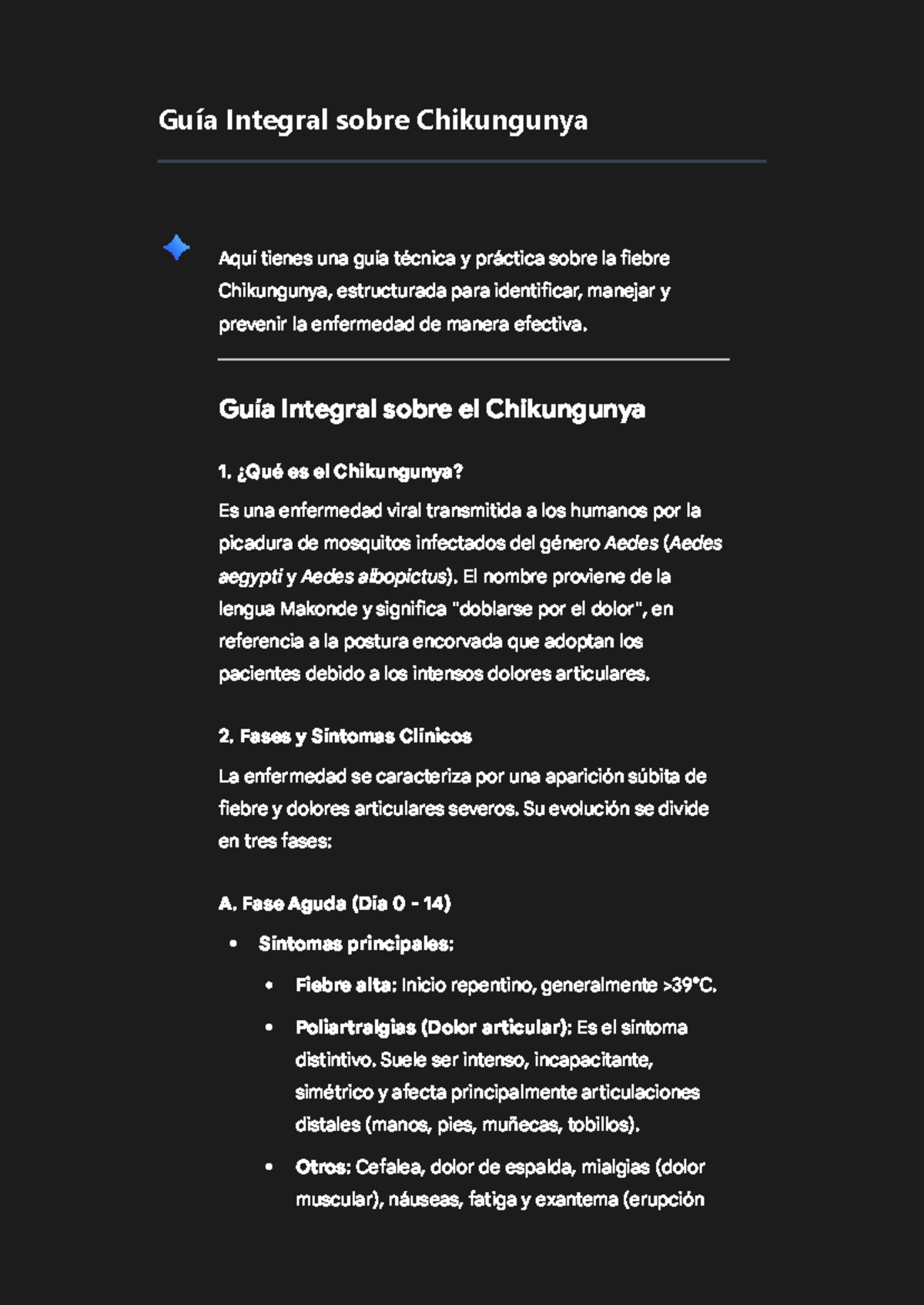 Guía Técnica sobre Chikungunya: Prevención y Manejo Efectivo - Studocu