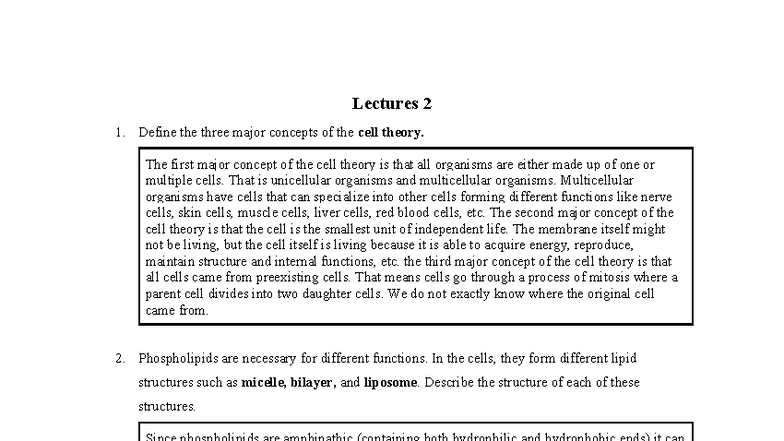 Module 3 Practice 1: Key Concepts of Cell Theory and Membrane Structure ...