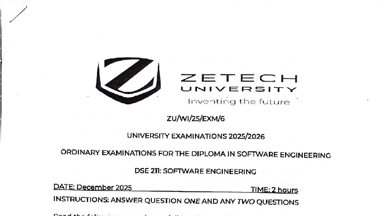 DSE 211: Software Engineering Exam - Hostel Allocation System Analysis ...