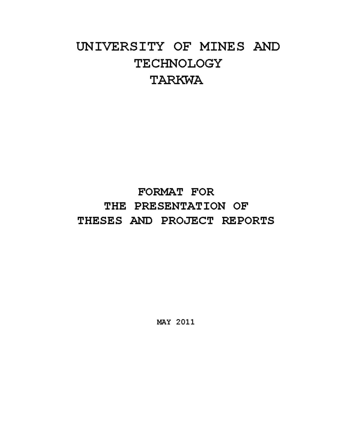 UMaT Thesis Presentation Format Guide: Essential Requirements ...