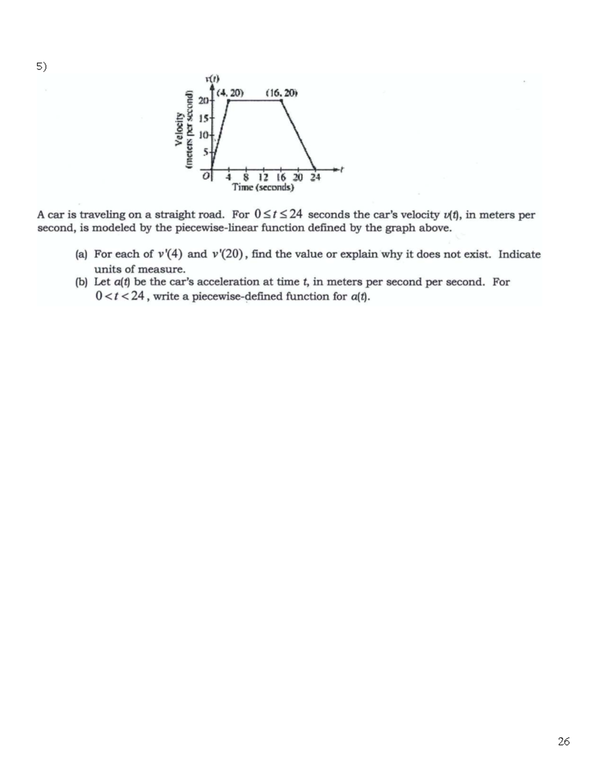 Physics 101: Velocity and Acceleration Analysis (Midterm) - Studocu