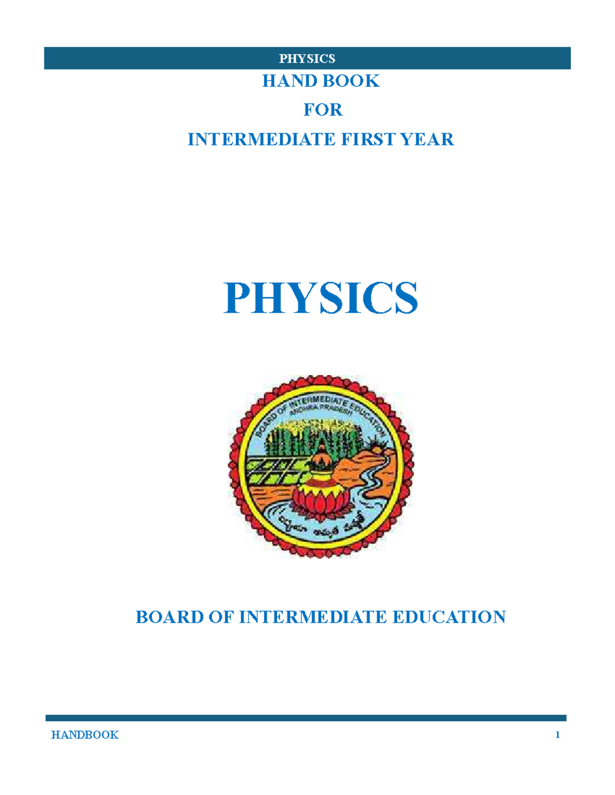 PHYSICS HANDBOOK FOR INTERMEDIATE FIRST YEAR: CHAPTERS & CONTENTS - Studocu