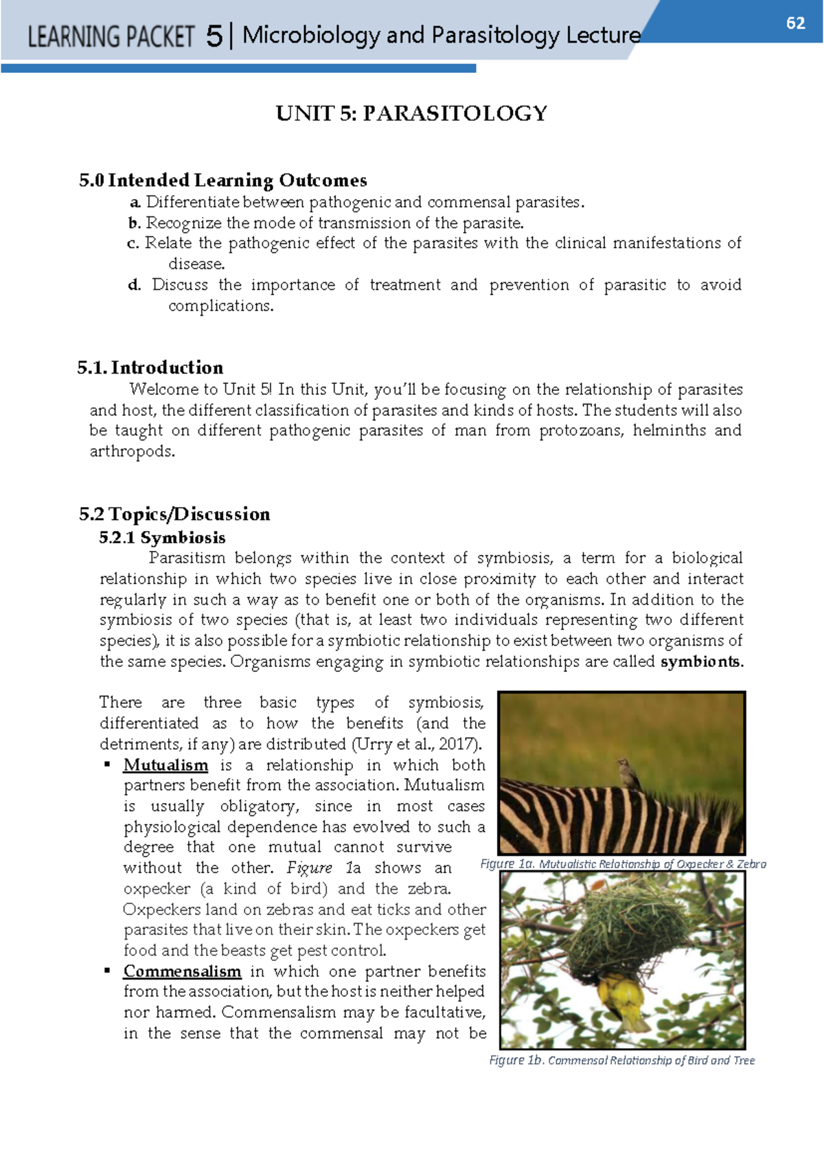 LP 5 Parasitology 2021 - Good content - 5 | Microbiology and ...