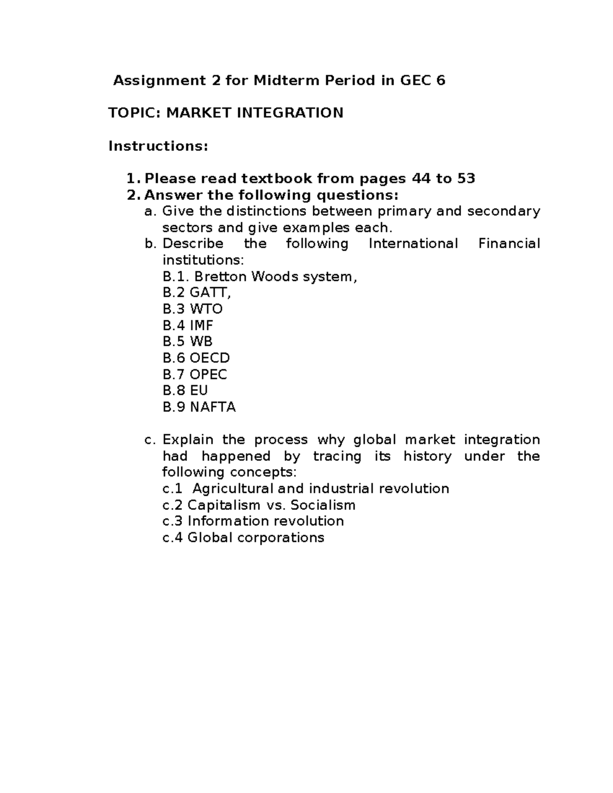 GEC-6- Module-2-HW-2 - Brief course desc - Assignment 2 for Midterm ...