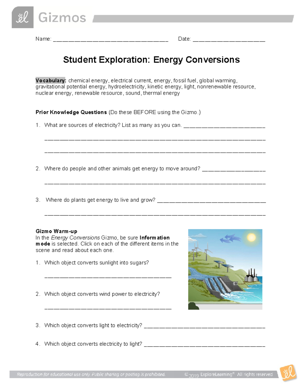 Energy Conversions SE 1: Exploring Sources and Types of Energy - Studocu