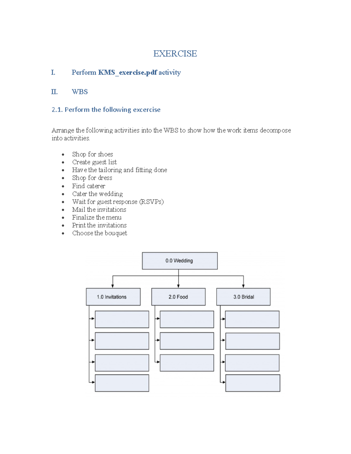 Exercise W3: High Score - WBS & Risk Analysis for IT Projects - Studocu