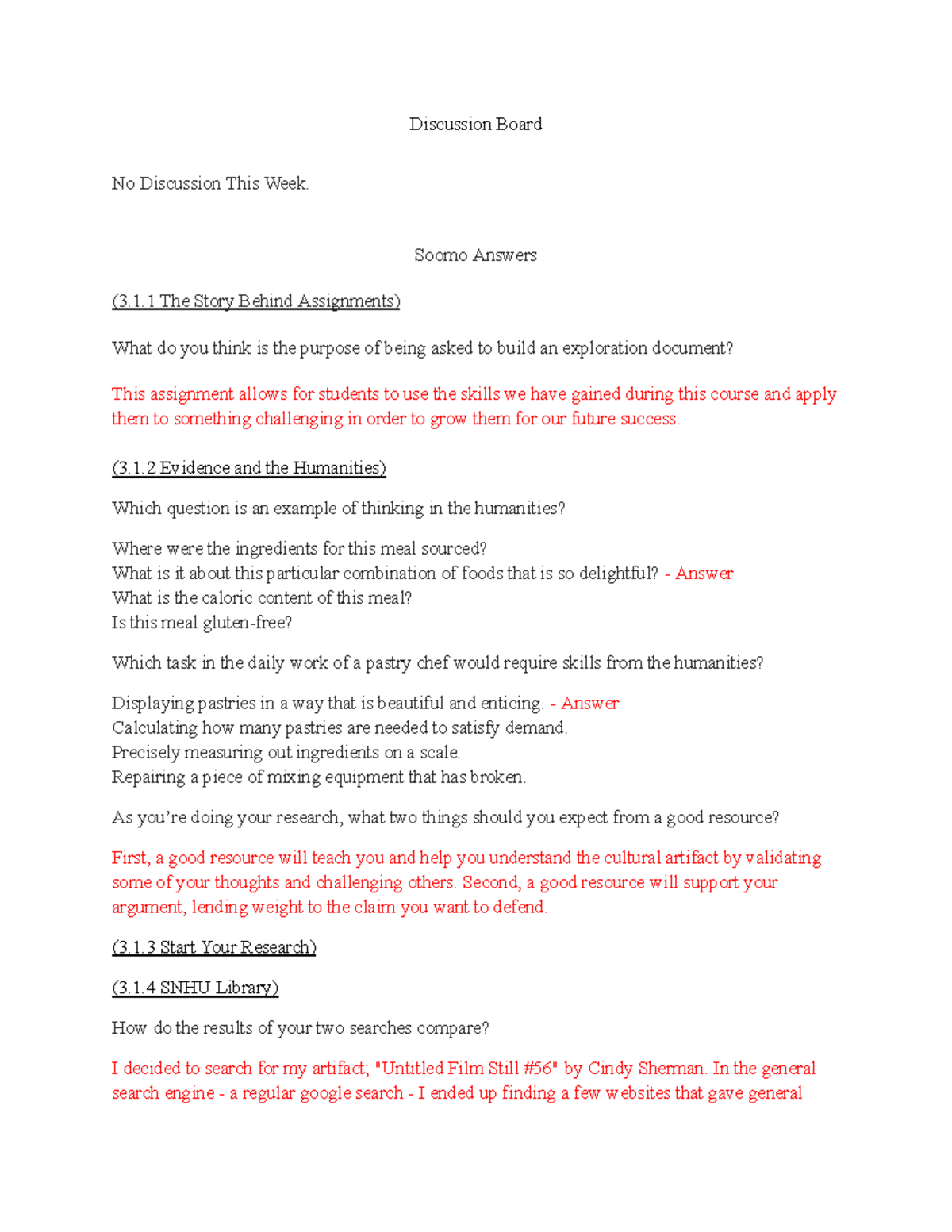 HUM 200 - Module 3 - Discussion Board & Soomo Assignment Insights - Studocu