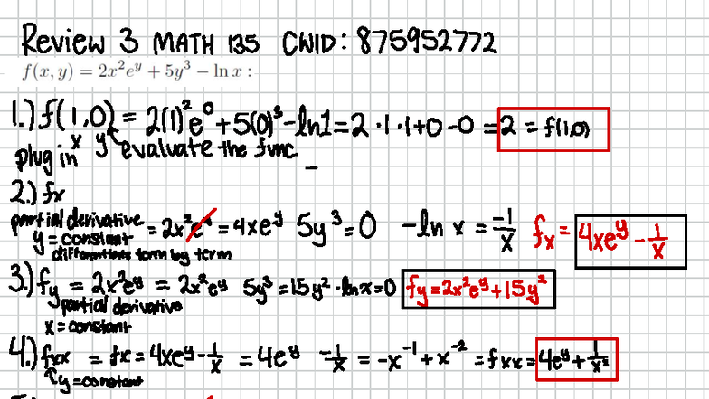 Annotated Review 3 for MATH 135 - Key Concepts and Solutions - Studocu