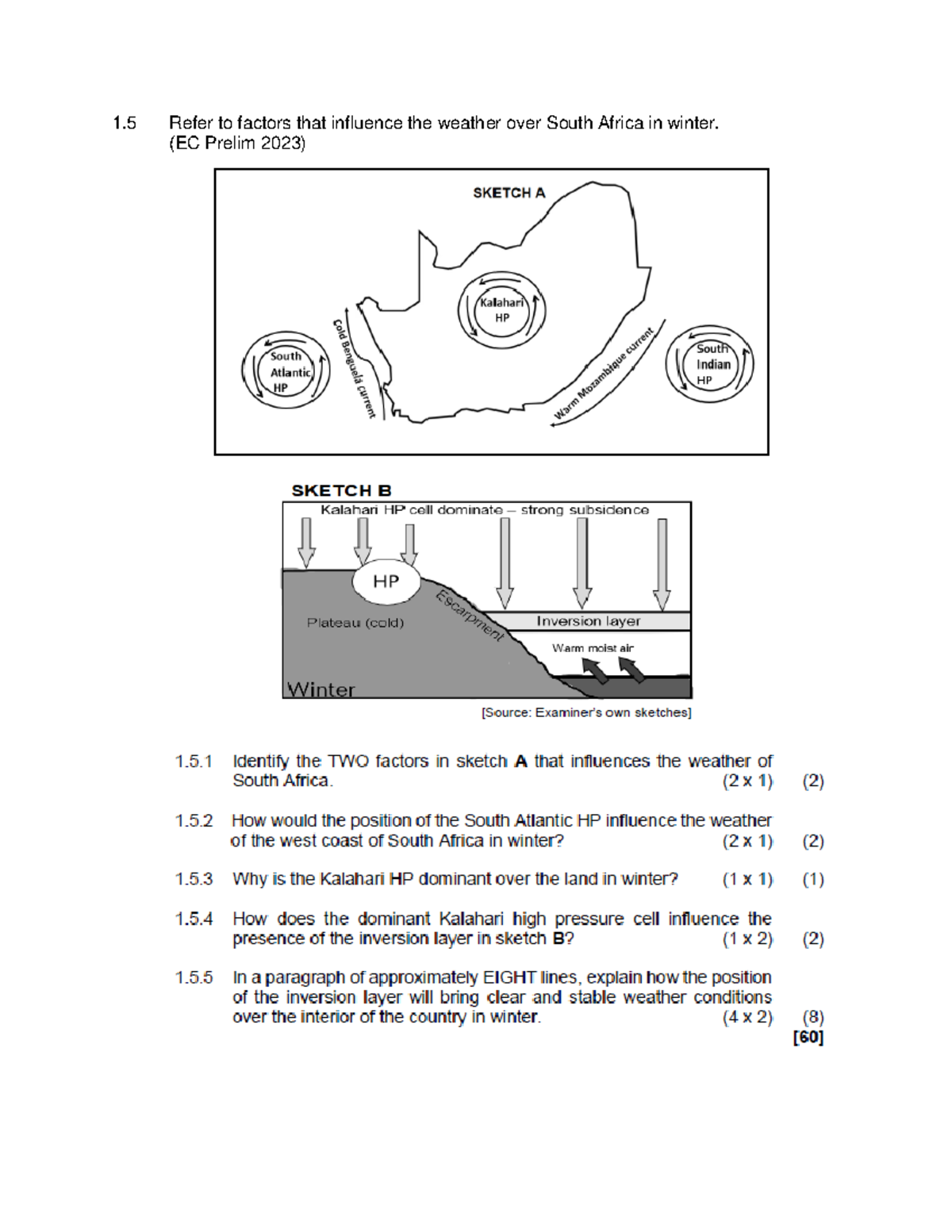 Anticyclones rvision - Study notes - 1 Refer to factors that influence ...